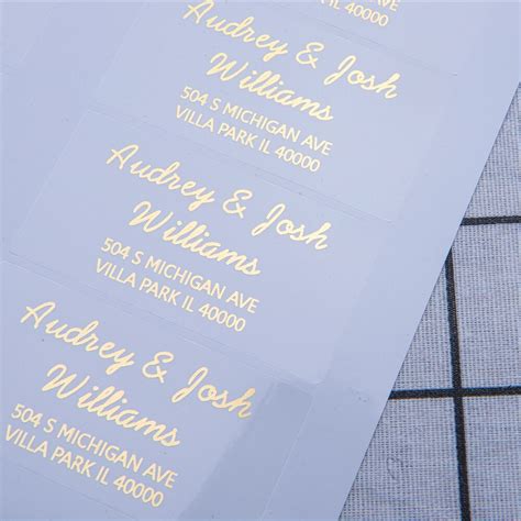 Wedding Custom Return Address Labels Goldreturn Grandado