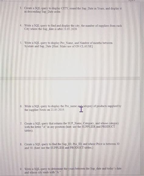 3 Create A SQL Query To Display CITY Round The Chegg