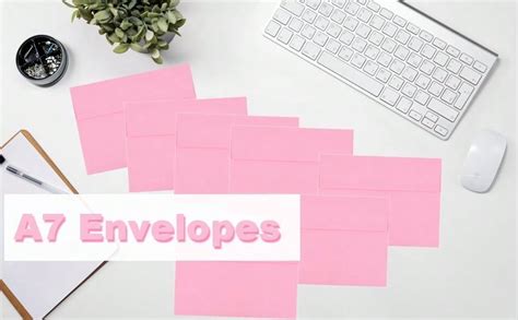 50 Packs Pink 5x7 Envelopes A7 Envelopes 5x7 Envelopes For Invitations Printable Invitation