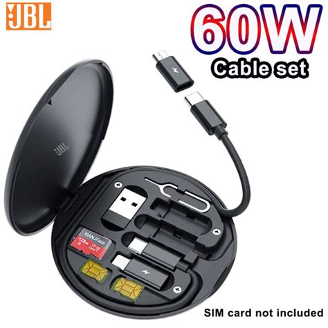 COD Ready Stock FREE Shipping JBL Multifunction 5 IN 1 60W Type C To Micro USB To Lightning