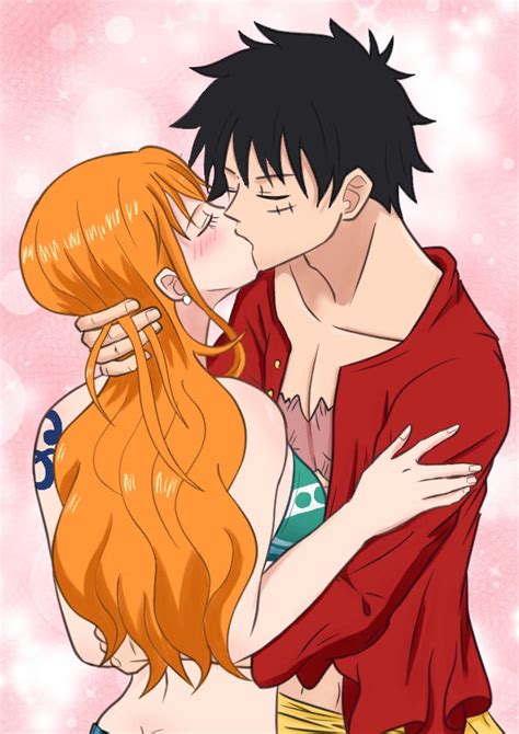 Luffy Kisses His Pirate Queen By Jack123noob On Deviantart