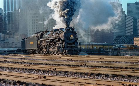 Railroads Chicago Style Nickel Plate 765 Departing Chicago And North
