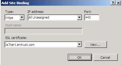 Entrust SSL TLS Certificate Installation Instructions Microsoft IIS 7 Entrust