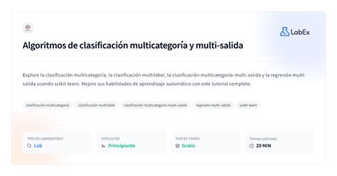 Algoritmos De Clasificación Multicategoría Y Multi Salida En Scikit Learn Aprendizaje