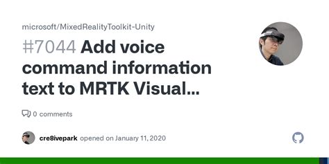 add voice command information text to mrtk visual profiler · issue