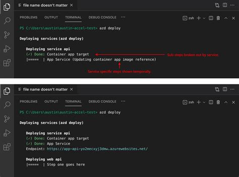 Issue Azd Deploy No Longer Reports Deployment Sub Status Issue