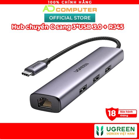 Hub Chia Usb Type C To C Ng Usb Type A K M Lan Gigabit V Nh M Ch Nh H Ng Ugreen