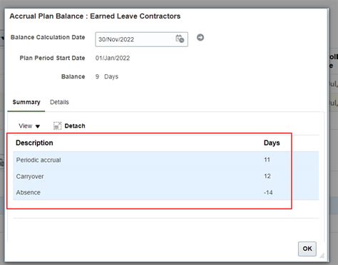 Which Table Stores The Summary Data Of Accrual Plan Balance Cloud