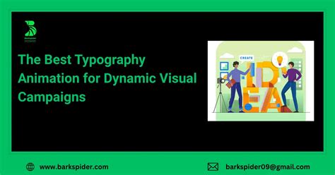 The Best Typography Animation For Dynamic Visual Campaigns Bark Spider