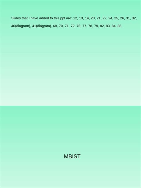 Mbist Final 22062016 Pdf Random Access Memory Computer Memory