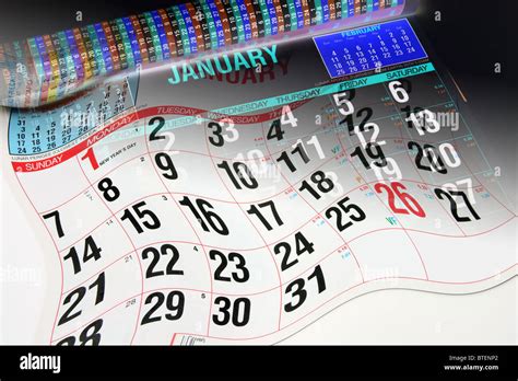 Calendar Of The Months Hi Res Stock Photography And Images Alamy