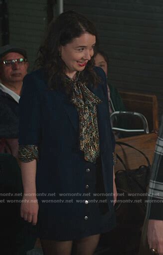 Wornontv Marissas Paisley Metallic Blouse On The Good Fight Sarah