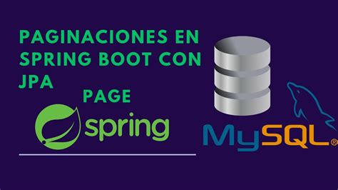 Paginación en spring boot paginando miles de registros YouTube
