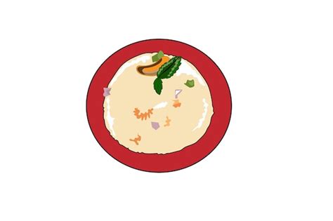 Premium Vector Rava Upma Vector Illustration On White Background