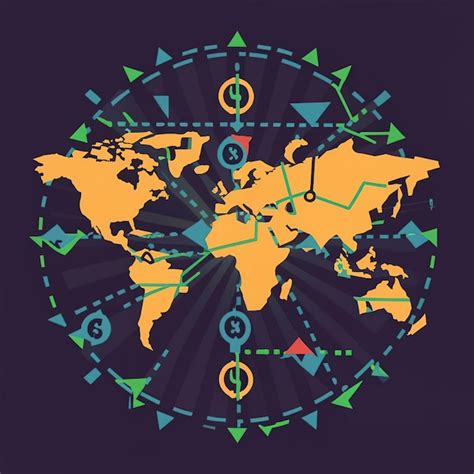 Premium Vector 2d Vector Illustration Colorful Economy Trading Flow