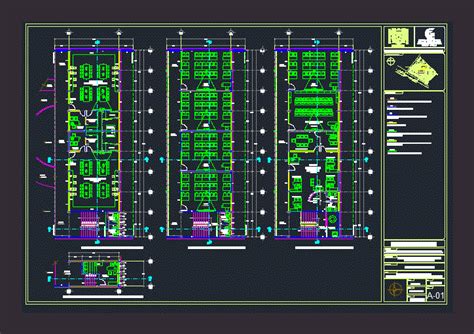 Building 3 Levels For Classrooms And Labs Dwg Block For Autocad