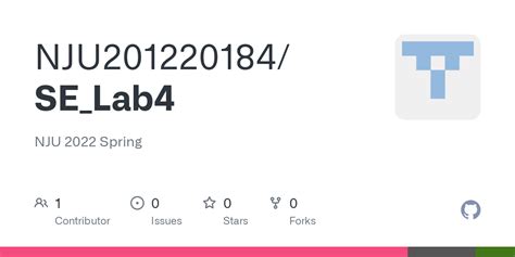 github nju201220184 se lab4 nju 2022 spring
