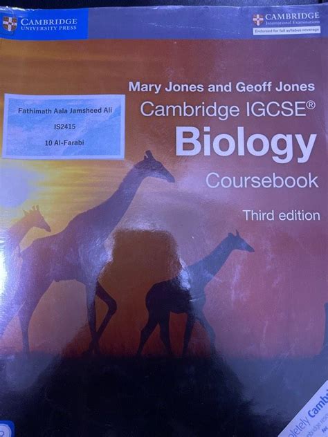 Cambridge Igcse Biology Coursebook Third Edition Hobbies Toys Books Magazines Textbooks