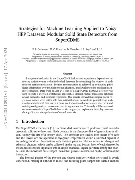 Strategies For Machine Learning Applied To Noisy Hep Datasets Modular