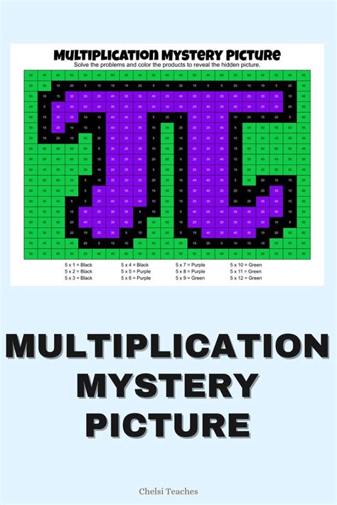 Multiplication Fact Practice Pi Day Color By Number Mystery Picture