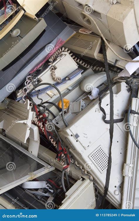 Computer And Junk Stock Image Image Of Broken Hard 113785249