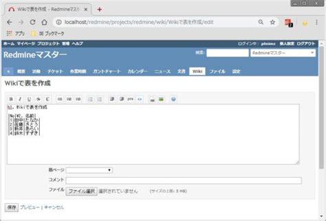 Redmineの表の書き方まとめ（ヘッダ、結合、改行などをwikiで解説） ｜ プロテク