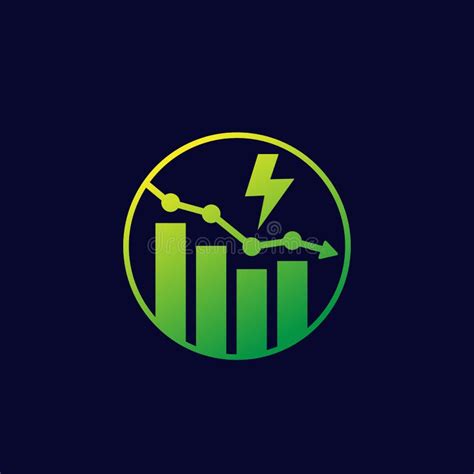 Icône De Réduction De La Consommation D énergie Illustration de Vecteur