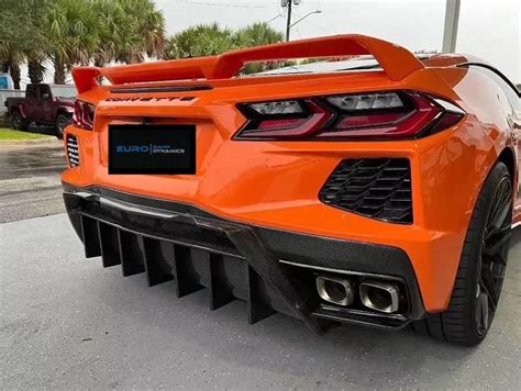 Corvette C8 Carbon Fiber Finn Diffuser Eurobahndynamics
