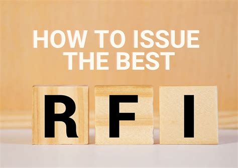 How To Run The Best Rfi Process