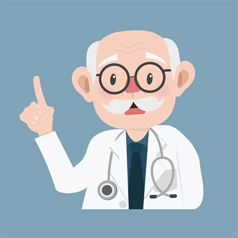 Old Man Doctor Cartoon 1665883 Vector Art At Vecteezy