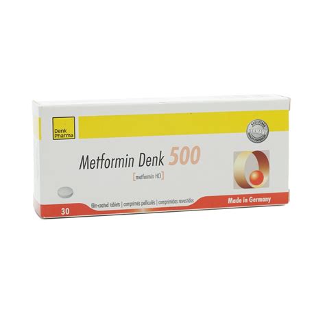 Metformin Denk მეტფორმინი დენკი 500მგ 30 ტაბლეტი