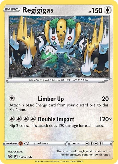 Regigigas Swsh247 English Promo Pokumon