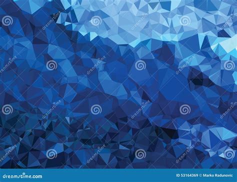 Background Modern Texture Triangle Geometry Abstract Strong Blue Stock Illustration
