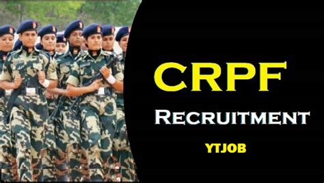 Crpf Recruitment 2023 Sub Inspector Si Asi 212 Posts