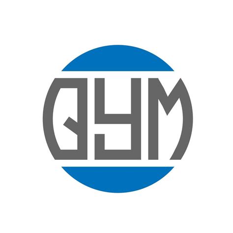 Qym Letter Logo Design On White Background Qym Creative Initials