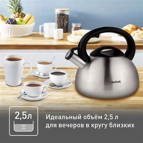 Чайник для плиты Tefal 2,5 л C7921024, цена 2999.00 руб. в интернет ...