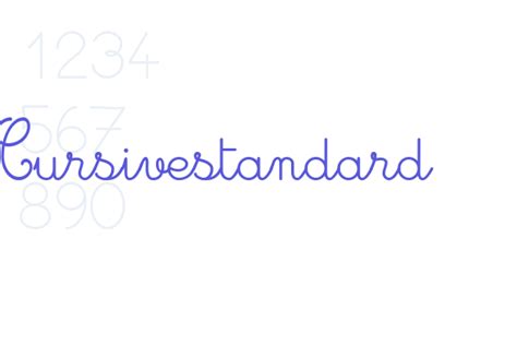 Cursivestandard Font Free Download Now