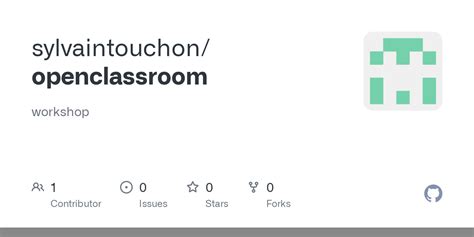 Github Sylvaintouchon Openclassroom Workshop
