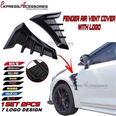 Universal Car Side Fender Air Vent Cover Air Flow Trim Fender Decoration Side Wing Air Vent Hood