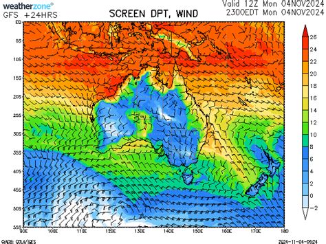 7 Day Gfs Model Weather Forecast Of Synoptic And Rain