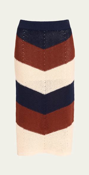 Alc Tia Crochet Midi Skirt