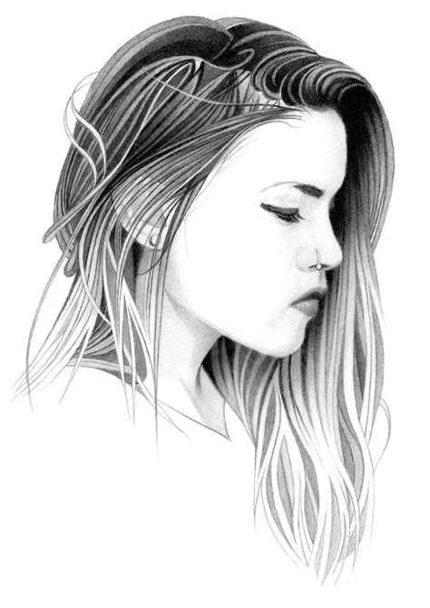 Female Portrait Pencil Drawing By Matthewhackart On Deviantart