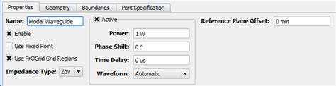 Modal Waveguide Excitation Xfdtd Remcom Support