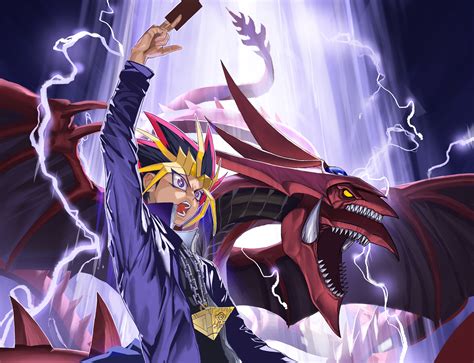 Yami Yugi And Osiris The Sky Dragon Yu Gi Oh And 1 More Drawn By