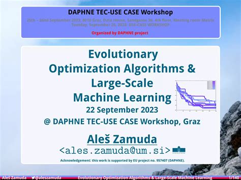 Evolutionary Optimization Algorithms Large Scale Machine Learning PPT