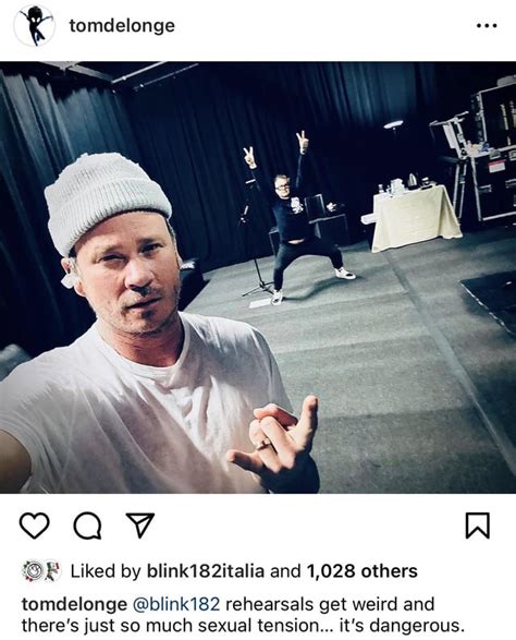 Rehearsal Sexual Tension Is Real Rblink182