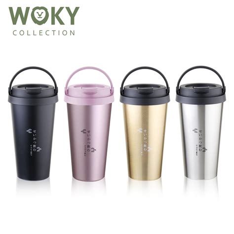 Woky沃廚 經典版316不鏽鋼手提幸福咖啡隨行保溫杯500ml4色可選 隨行杯 Yahoo奇摩購物中心