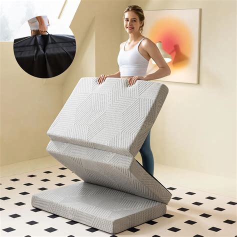 Hcore Colch N Plegable De Espuma Viscoel Stica Con Bolsa Colch N Port Til Para Suelo