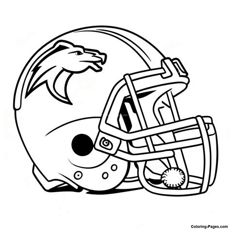 Denver Broncos Coloring Page Coloring