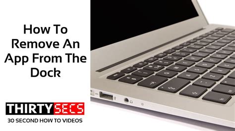 how to remove an app from the dock on a mac youtube